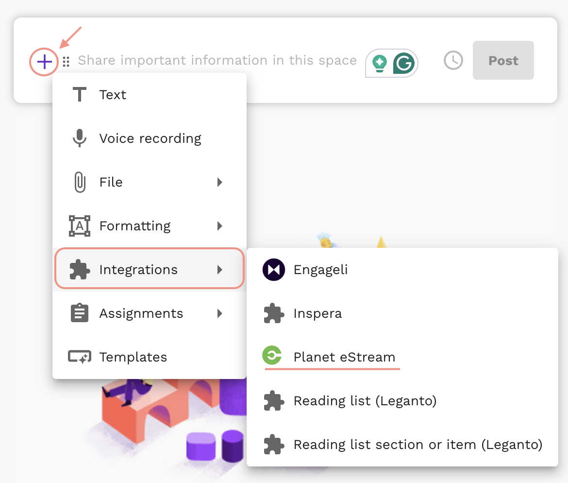 Using Planet eStream – Aula