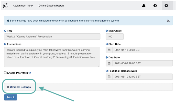 Turnitin: Create Rubrics – Aula