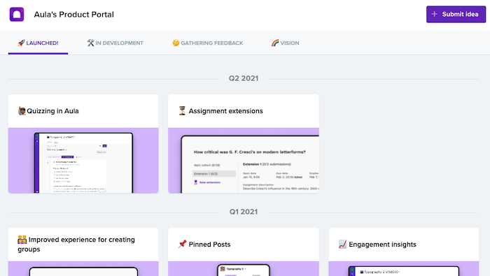 The Aula Product Portal – Aula